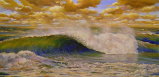 Neptune Mural | Casein on canvas | 10′ x 20′